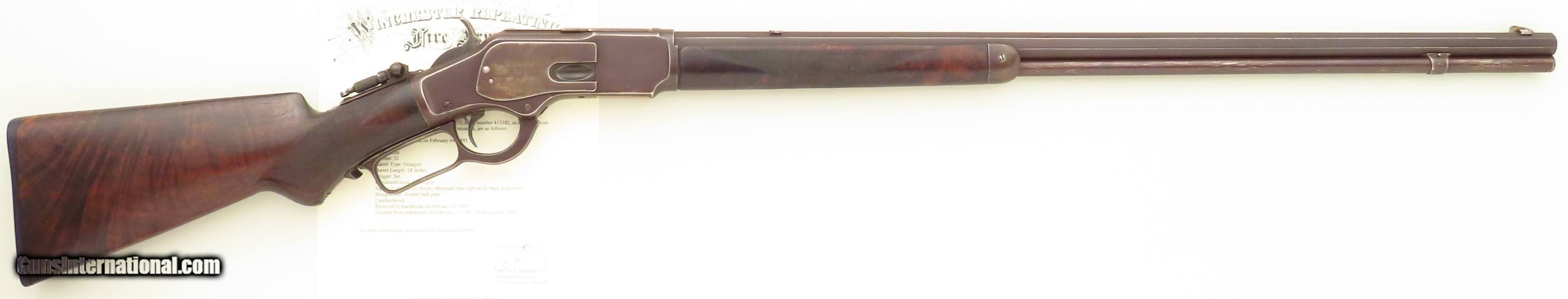 Winchester 1873 special order .32-20, letter, 28-inch octagon with ...