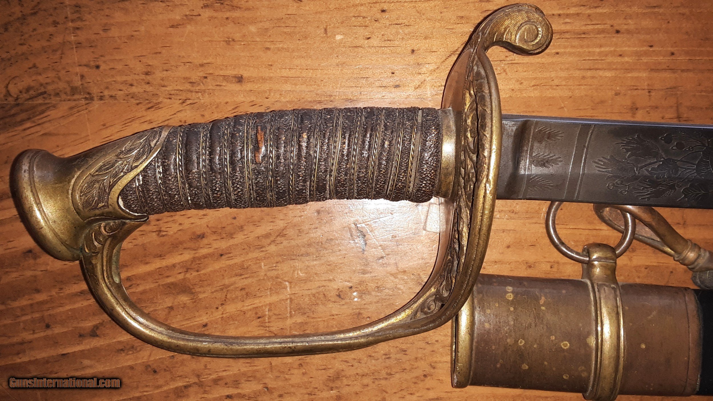Model 1850 Foot Officer Sword and Scabbard by Roby