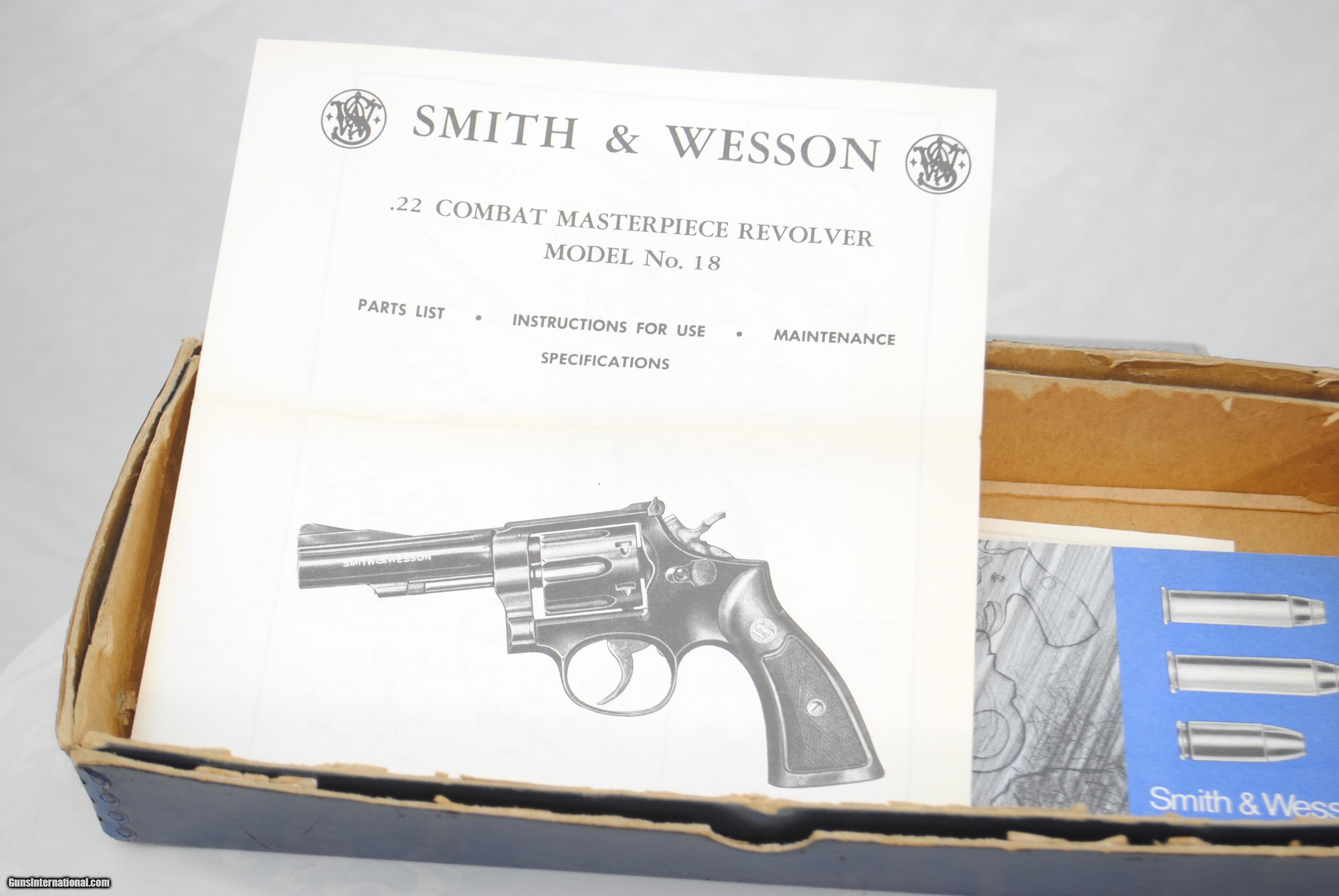 TWO VINTAGE SMITH & WESSON BOXES - MODEL 59 / MODEL 18-3