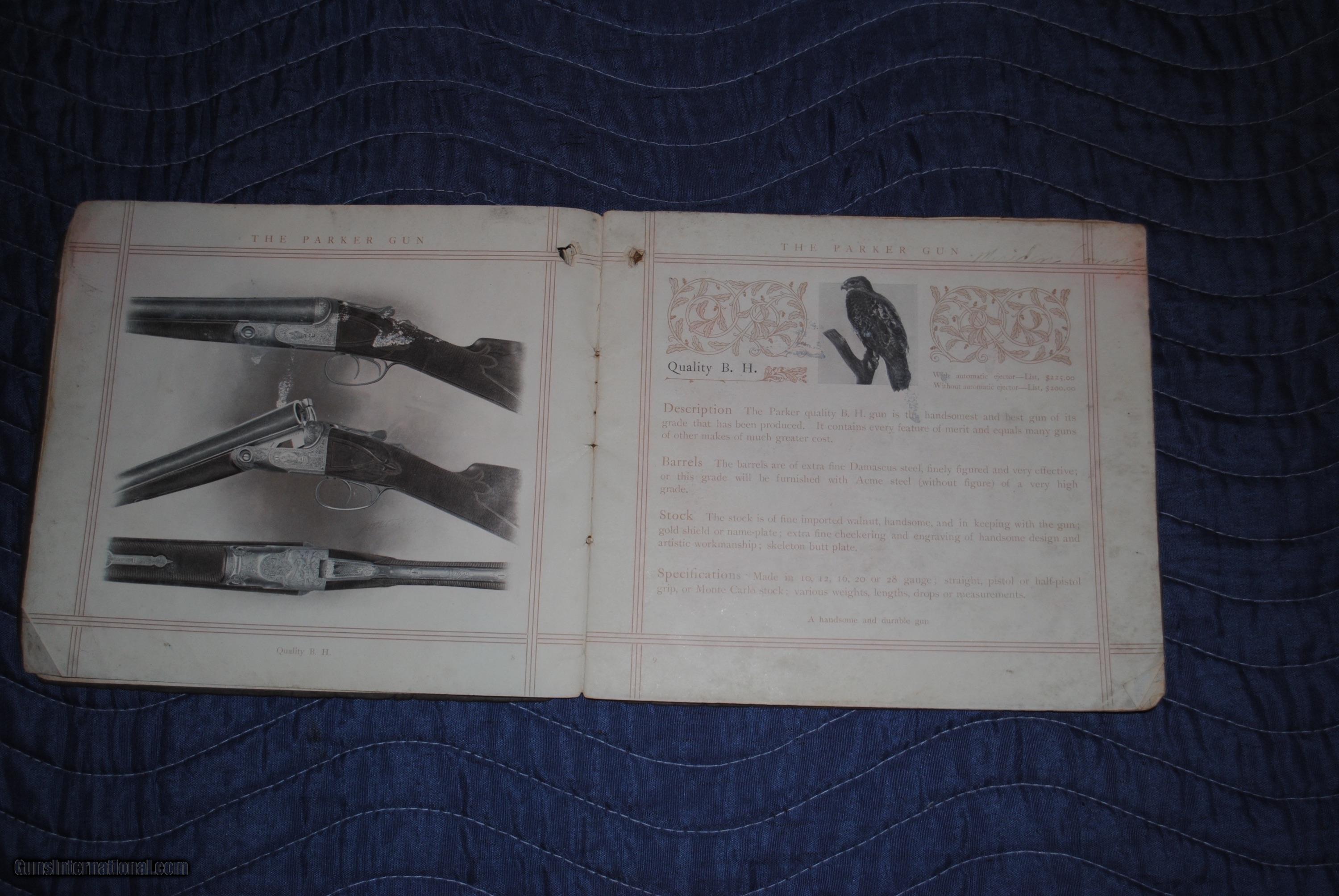 ORIGINAL PARKER BROTHERS SHOTGUN - ACORN CATALOG
