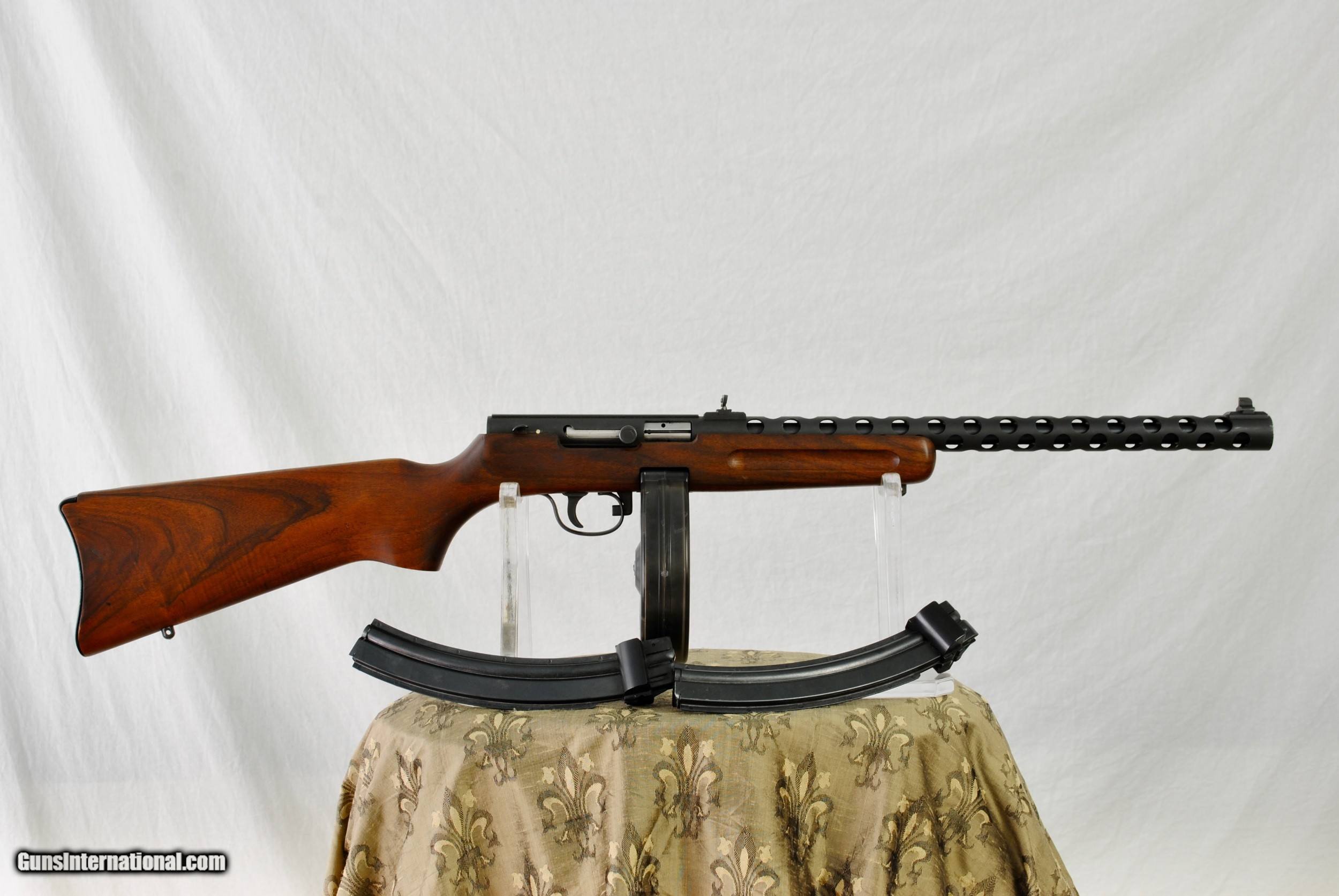 VINTAGE PIETTA BINGHAM PPS/50 IN 22 LR MADE IN 1985 - 50 ROUND DRUM ...