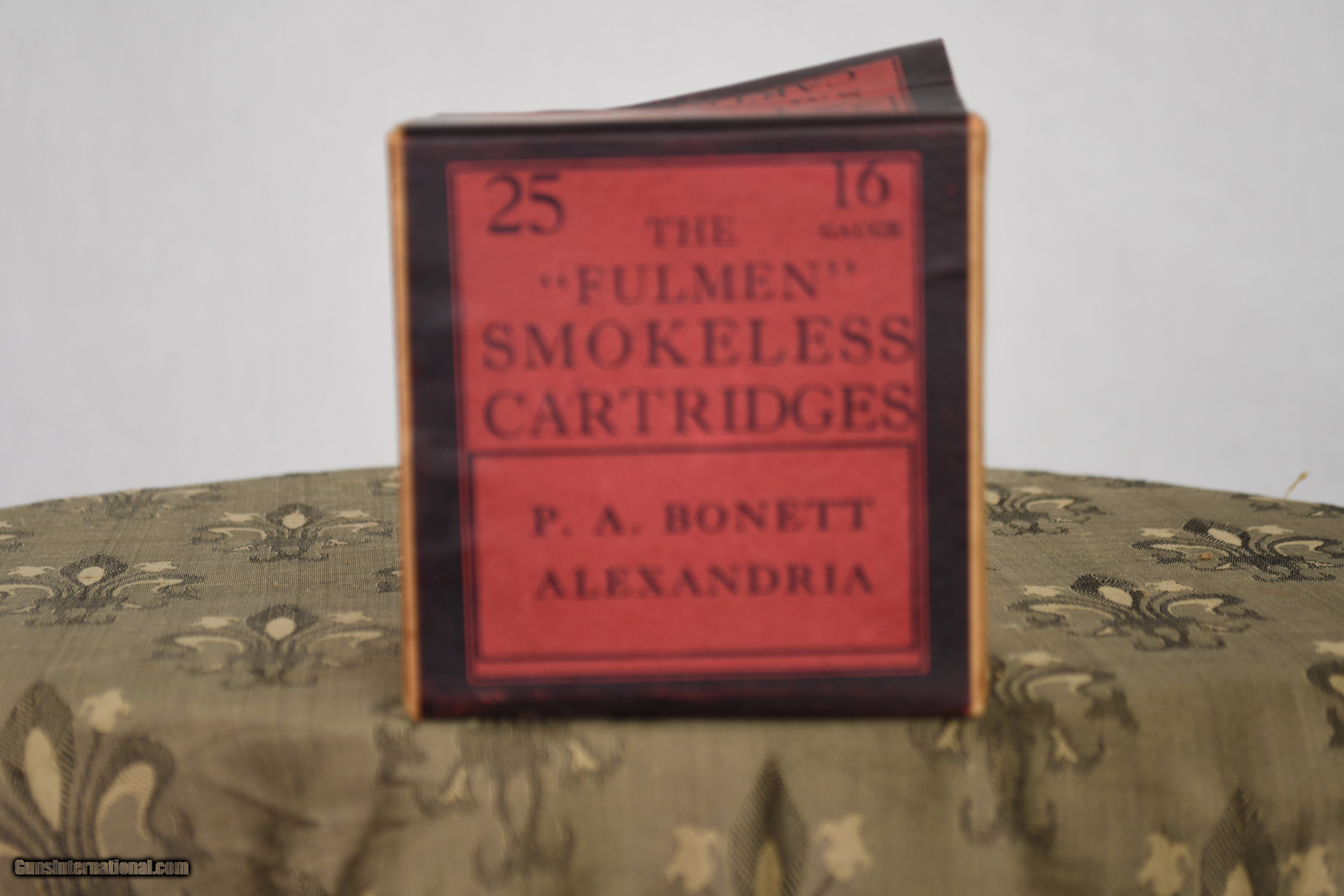 VINTAGE TWO PIECE SHOTSHELL BOX - THE FULMEN - 16 GAUGE