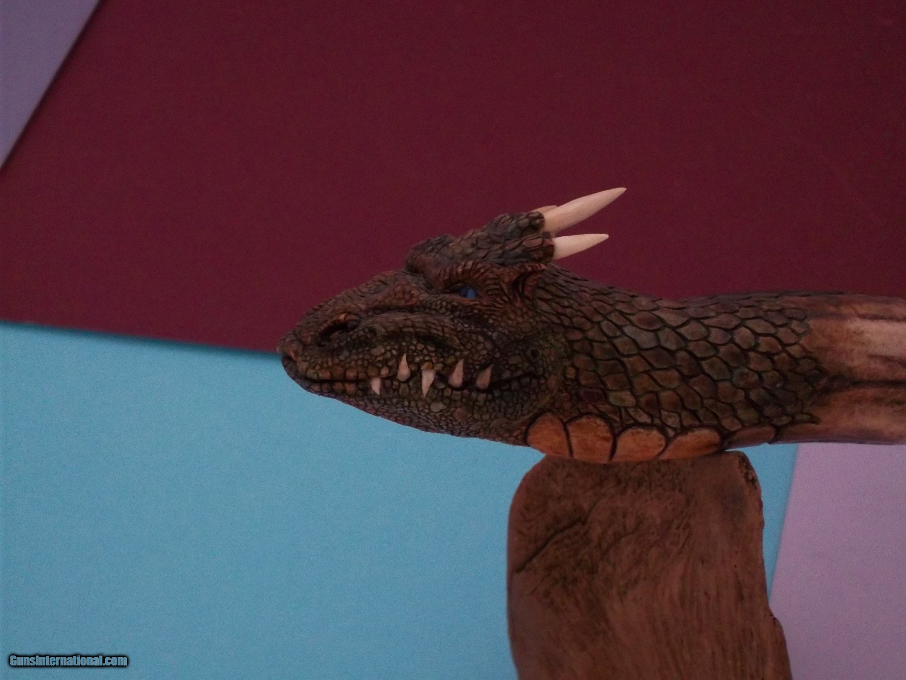 Randall Model # 2-8" Fighting Stiletto "Talon Dragon" Sambar Crown Stag ...