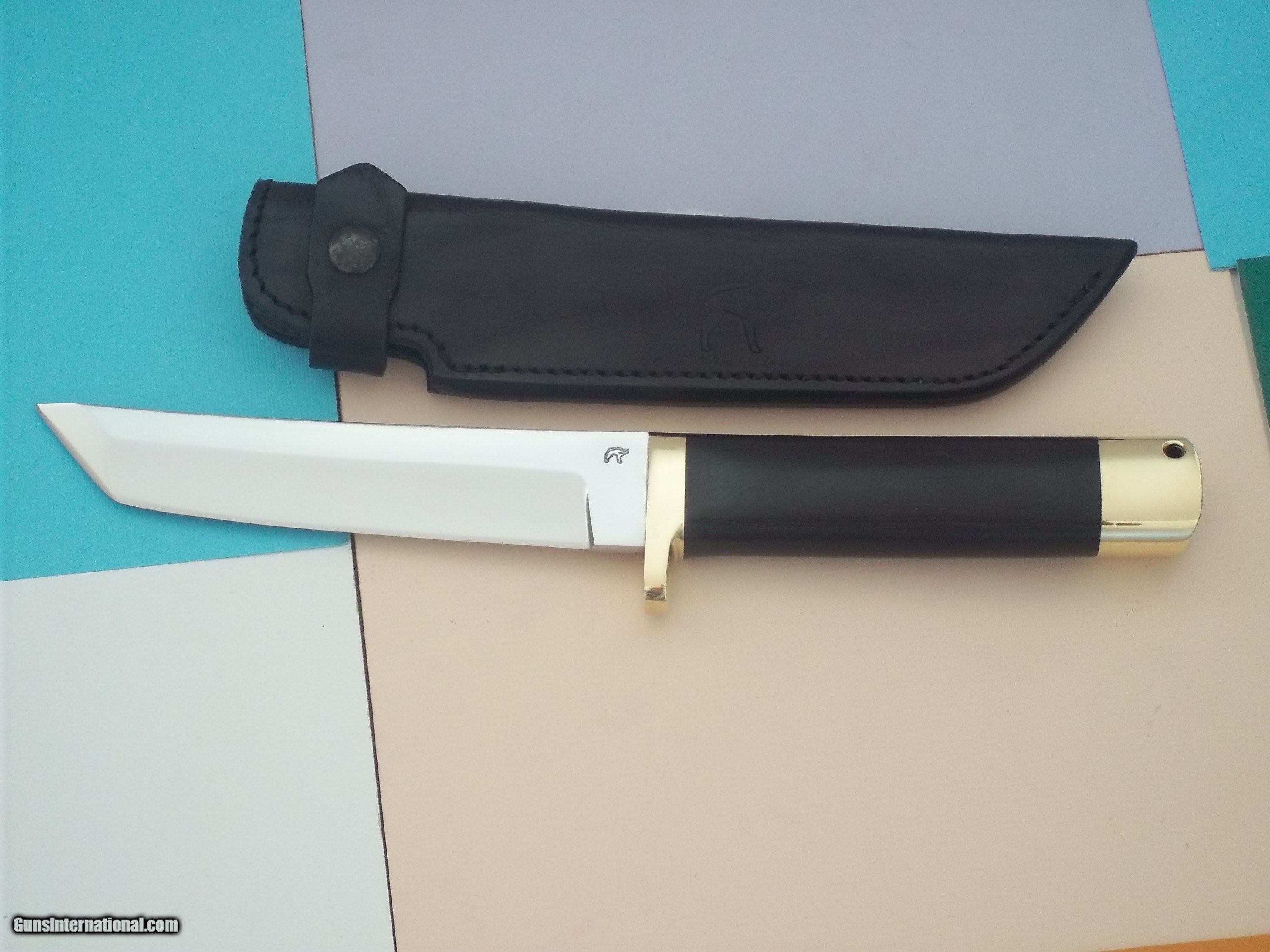 Jean Tanazacq The Dean of French Knifemakers Vintage Scarce Tantoka Prototype Black Micarta ...