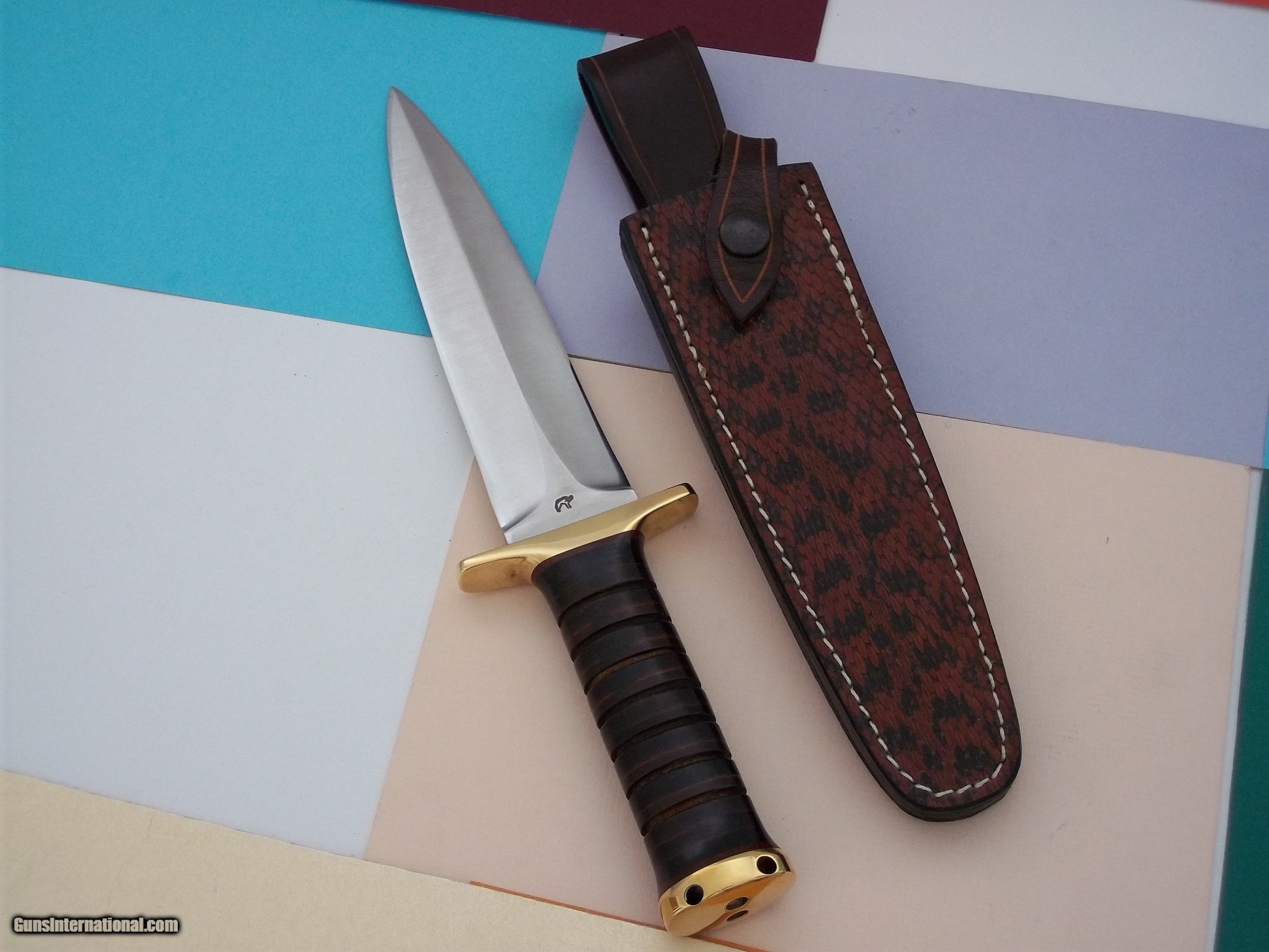 Jean Tanazacq The Dean of French Knifemakers Vintage "RC4" Combat Dagger Made For a Legionnaire ...