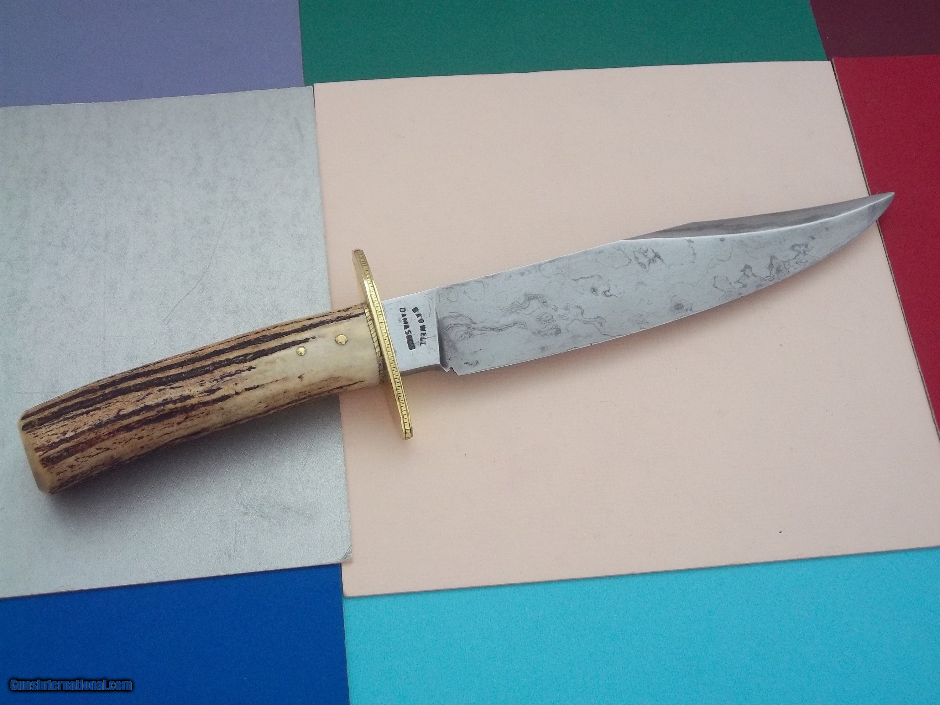 Bill BAGWELL Scarce Composite Damascus "Ocean Wave & River Styx"Combat ...