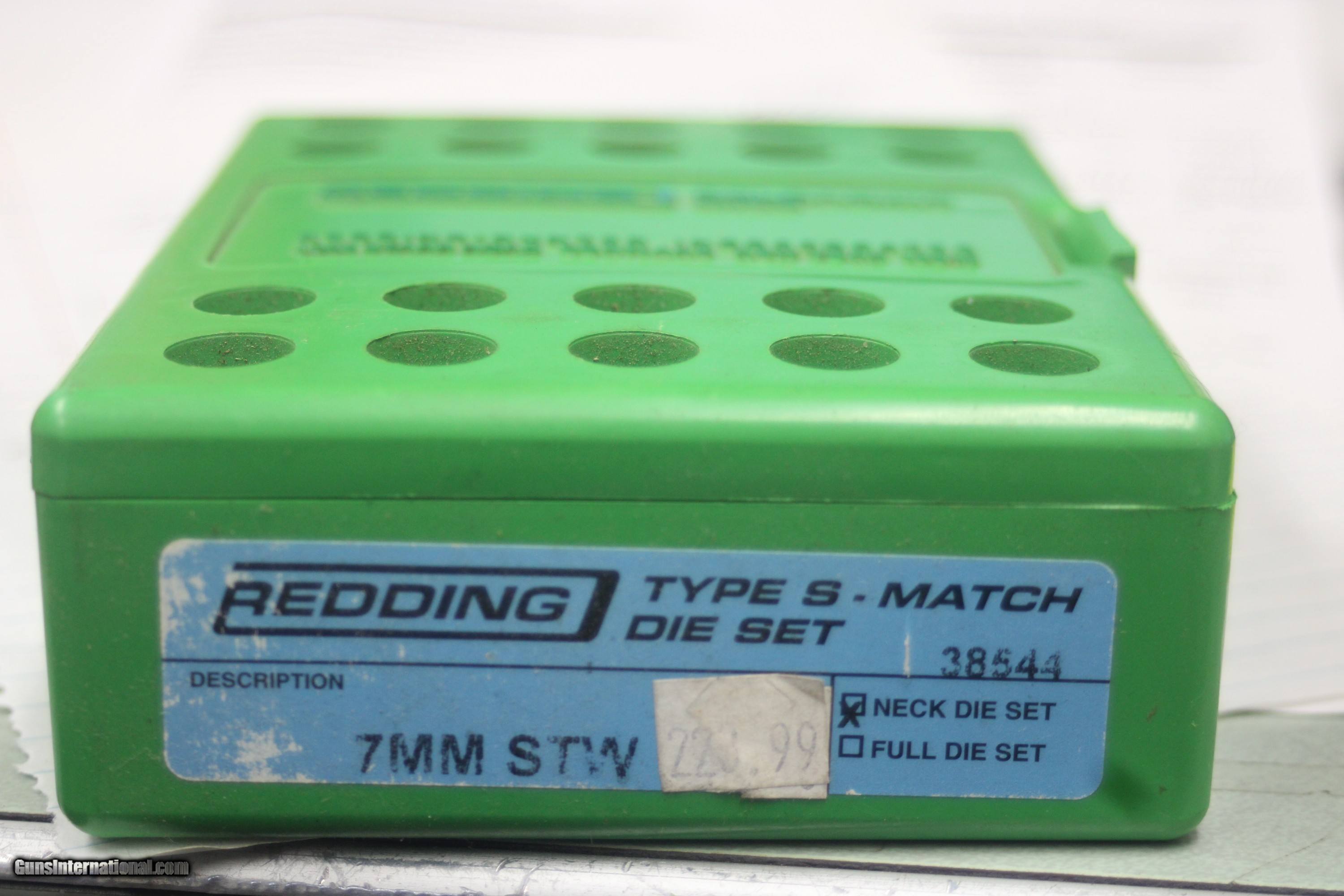 Reddin 7mm STW type S Match Neck die set