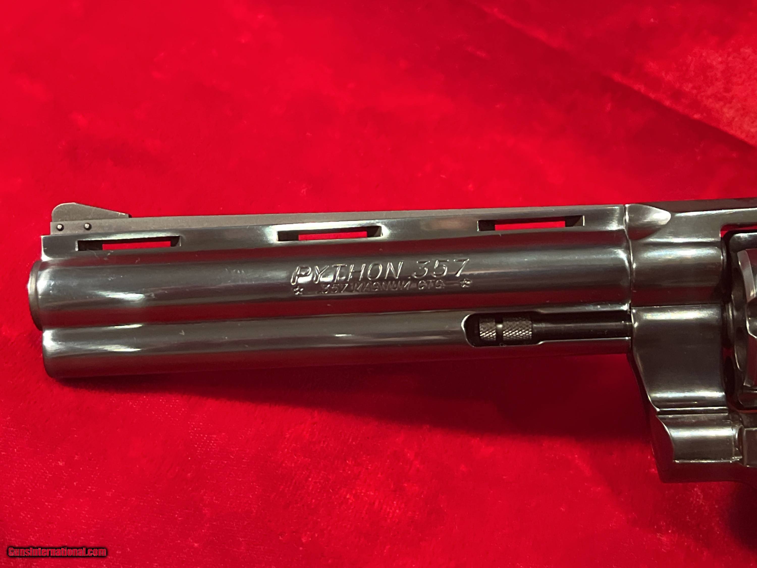 Mint 1974 Colt Python Revolver .357 Mag Custom Shop Production