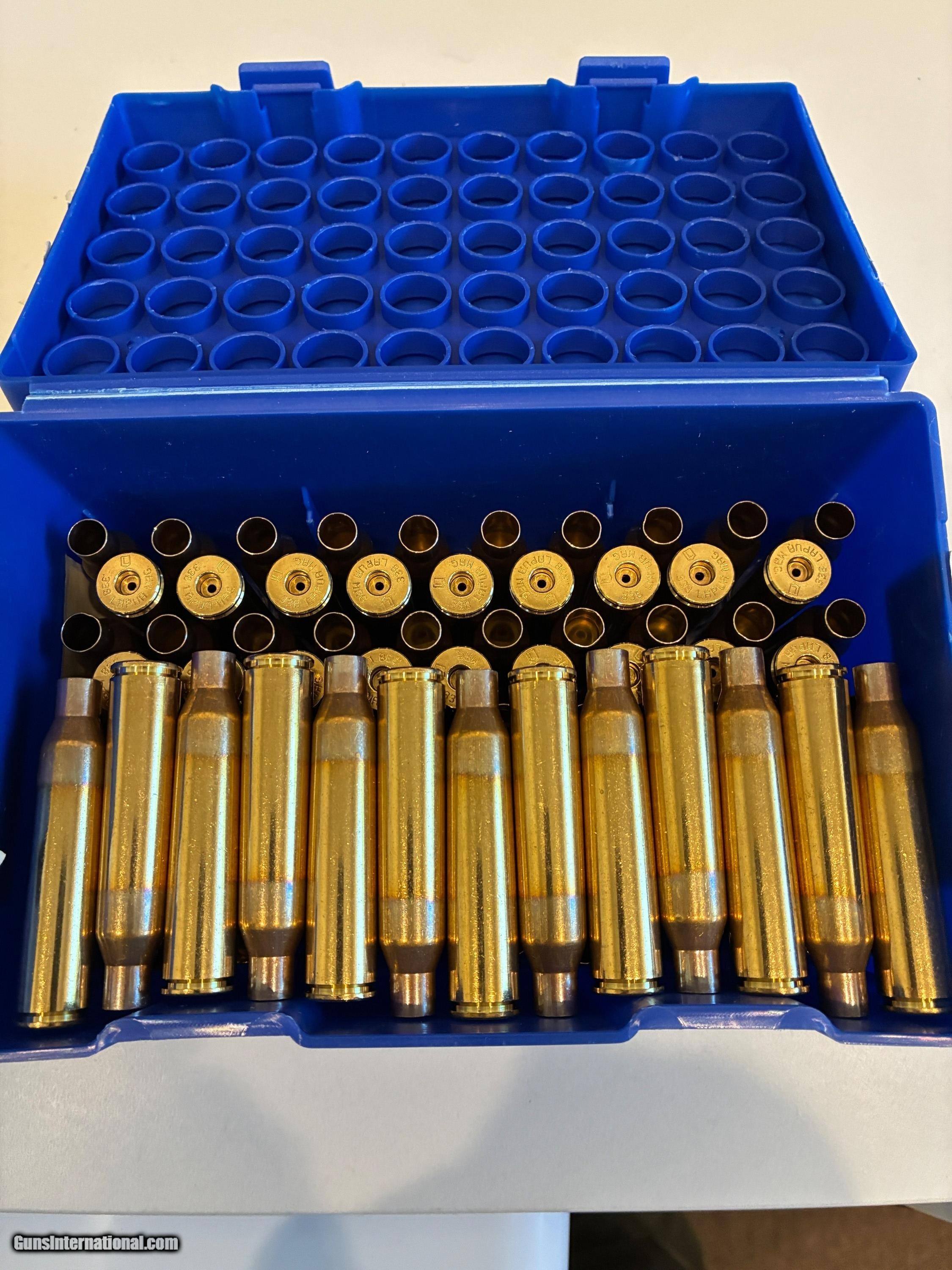 Lapua brand .338 Lapua Magnum Factory New Brass... unfired, no primers for sale
