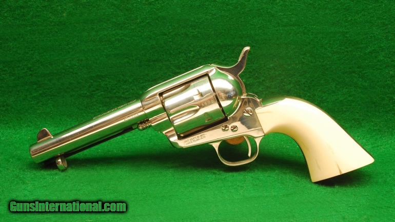 Cimarron Model P 45 LC Single Action Nickel-Plated Revolver