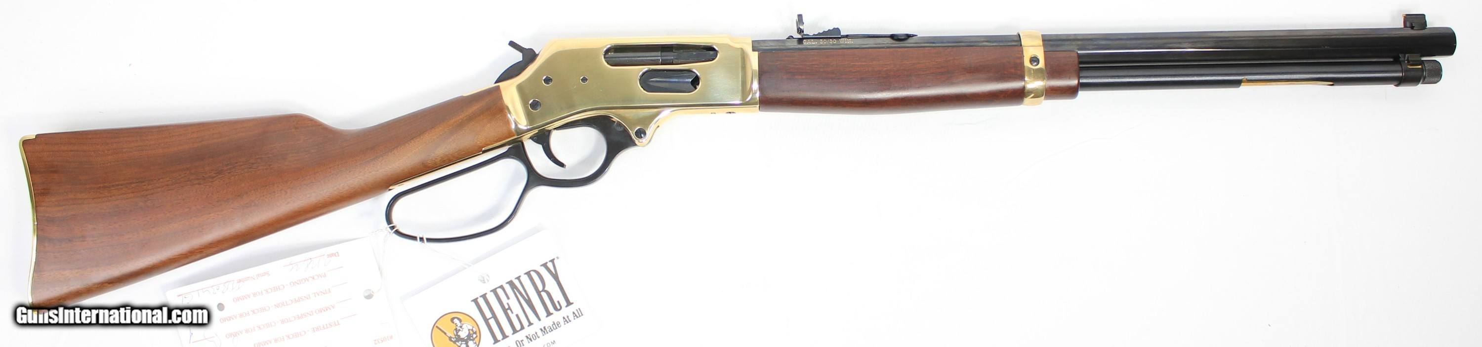 HENRY H009BGL BIG BOY GOLDEN BOY 30-30 WIN 20" OCTAGON BARREL LEVER ...