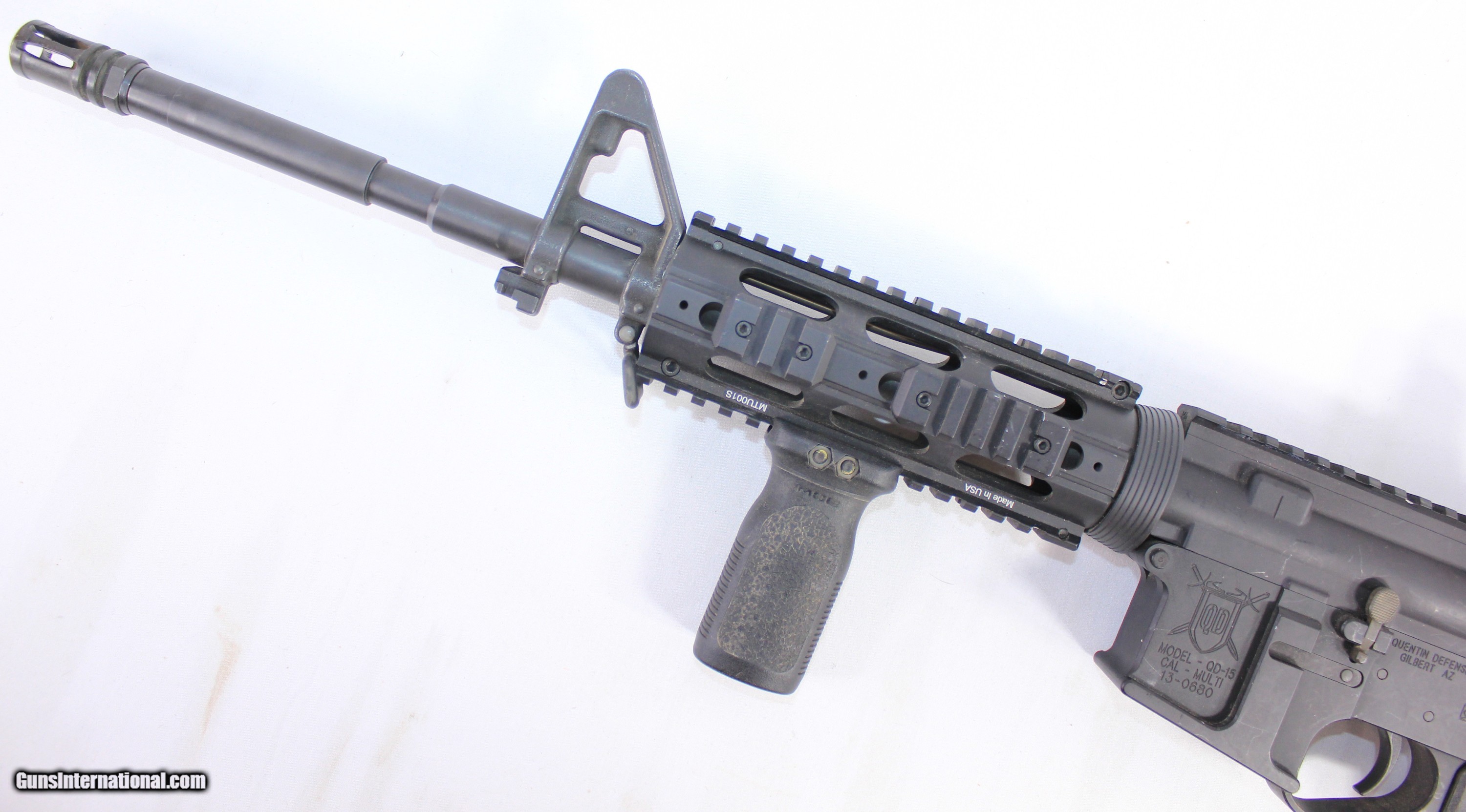 QUENTIN DEFENSE QD-15 AR-15 5.56 NATO 1:7 TWIST 16" BARREL FSP BILLETT ...