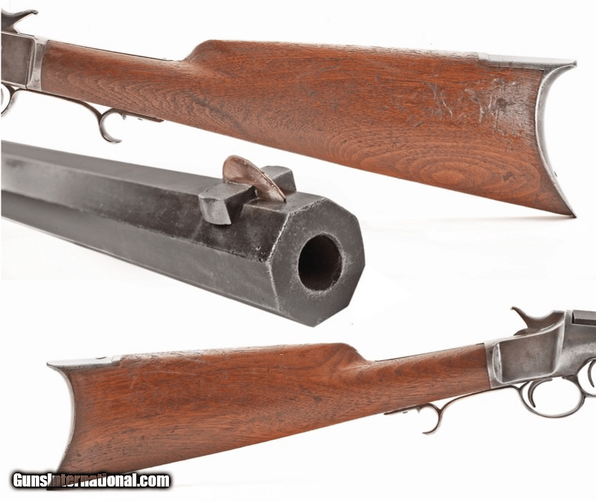 ANTIQUE RARE FRANK WESSON 1st TYPE DOUBLE TRIGGER SINGLE SHOT .32 RF RIFLE