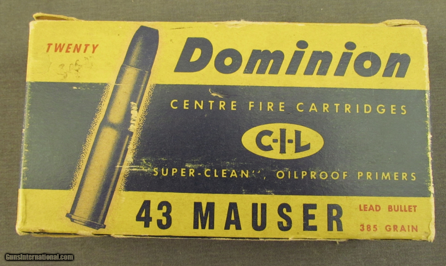 CIL 43 Mauser Ammo 20 Rnd Box