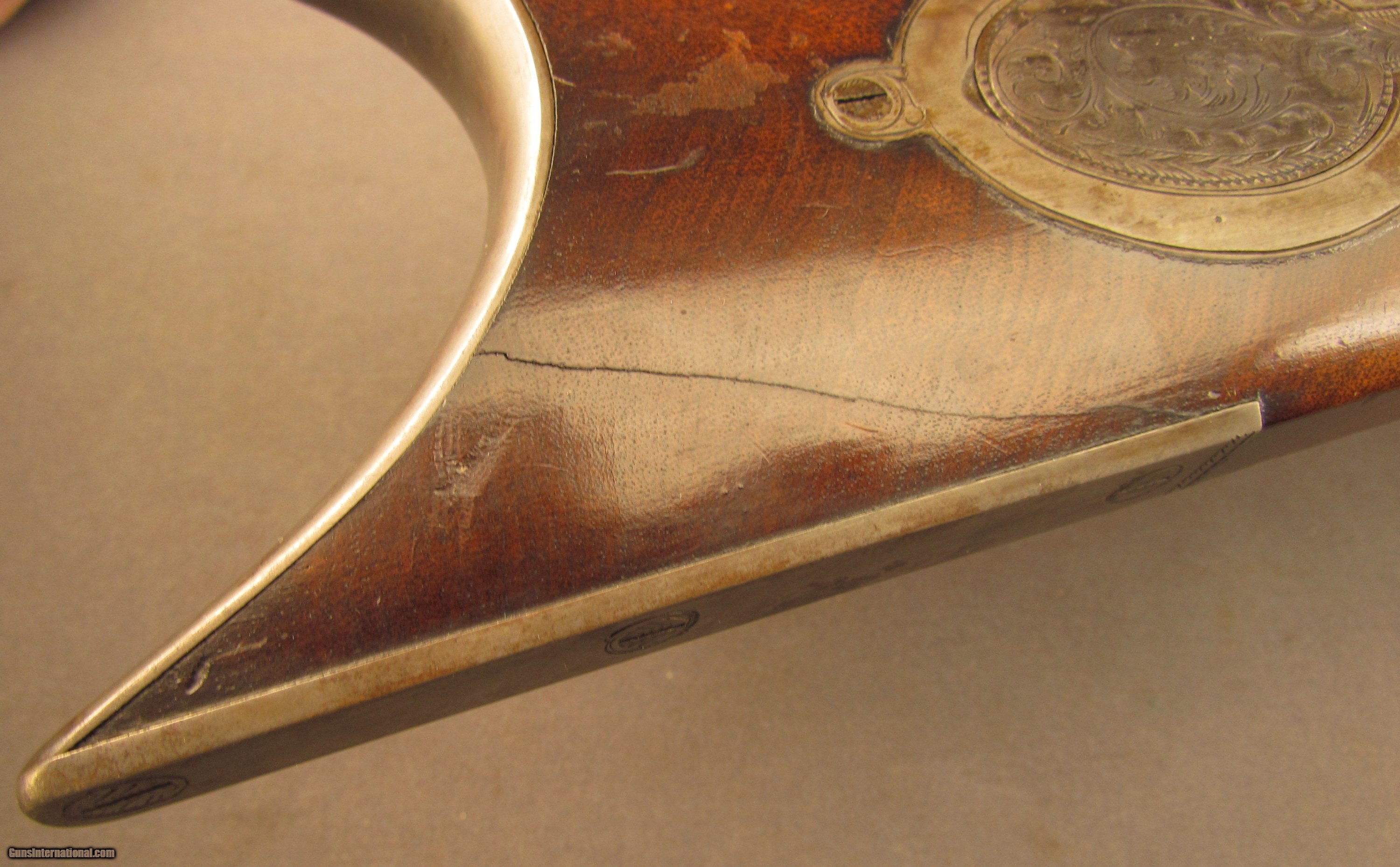 Cased Percussion Rifle and Accessories by Nathan Whitmore of New York