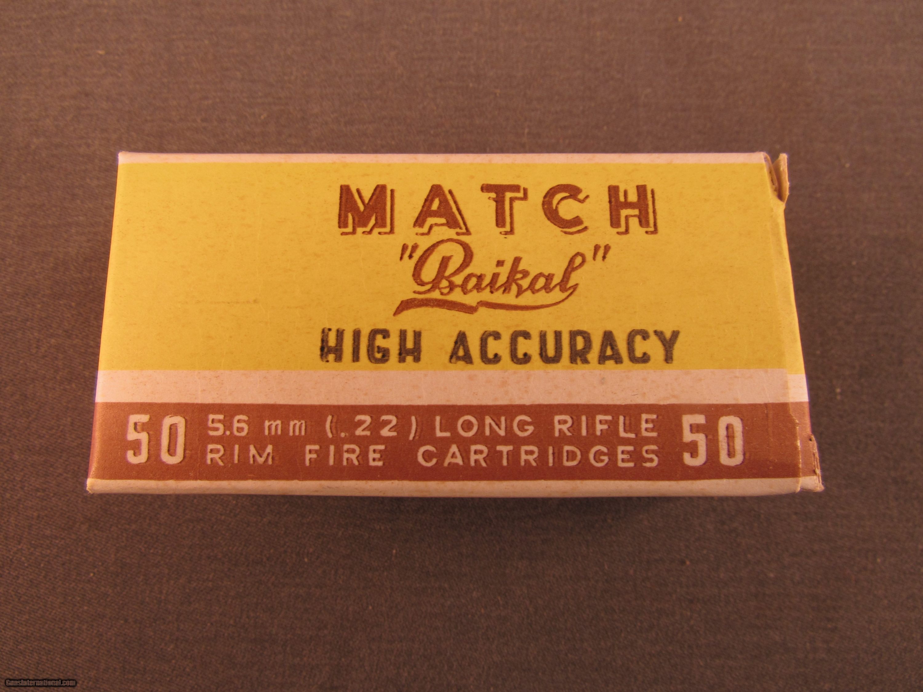 Baikal 22 Long Rifle Match Ammo