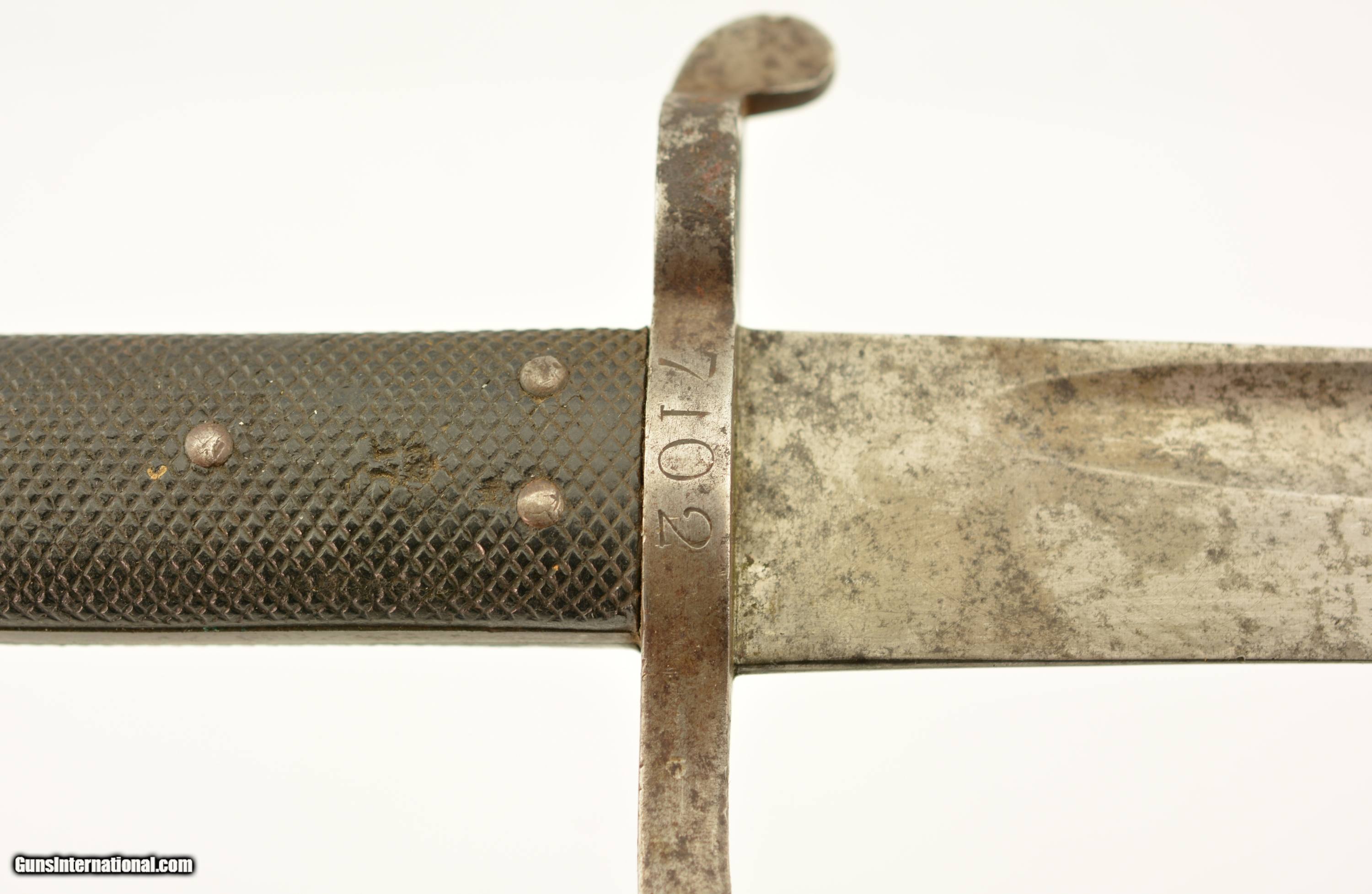 British Pattern 1856 Sword Bayonet Yataghan With Scabbard