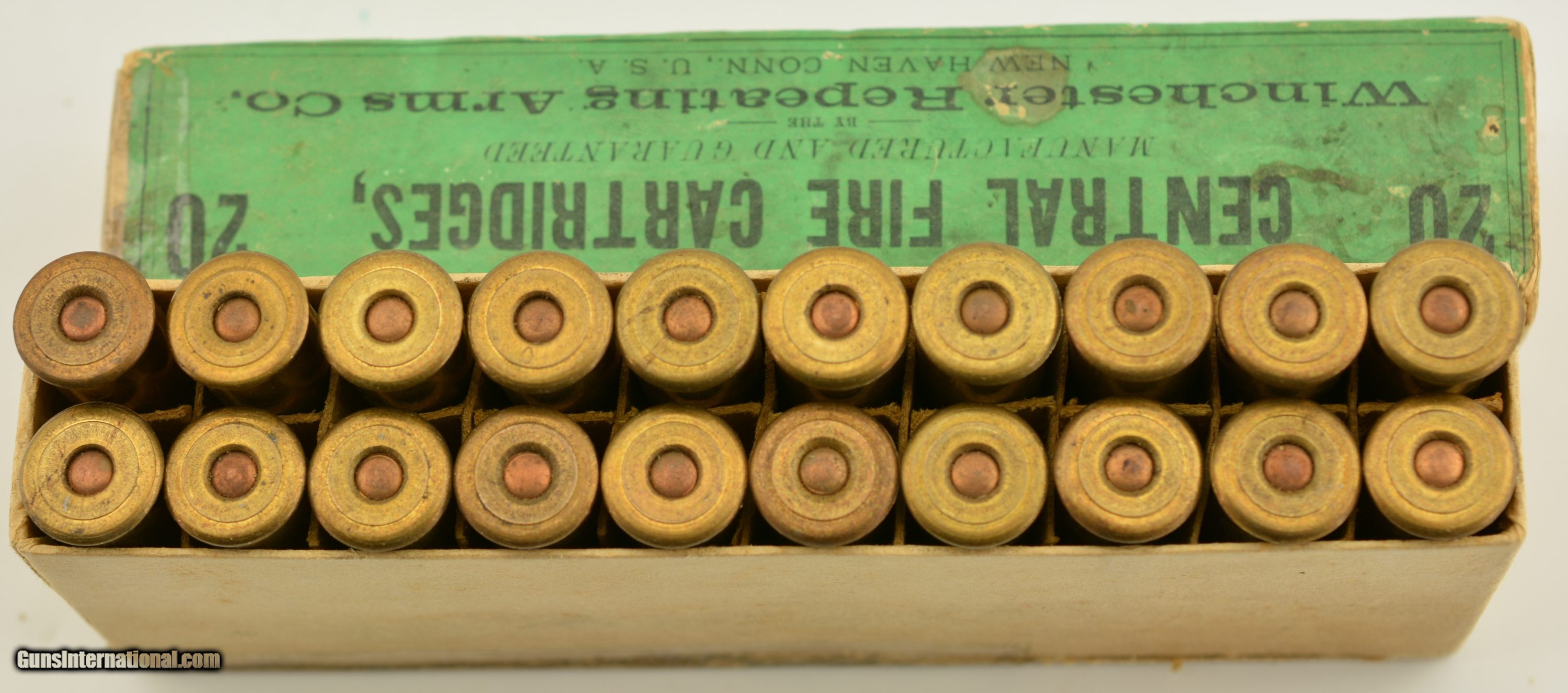 Extremely Rare! First Type 1876 Winchester Centennial Ammo Full Box