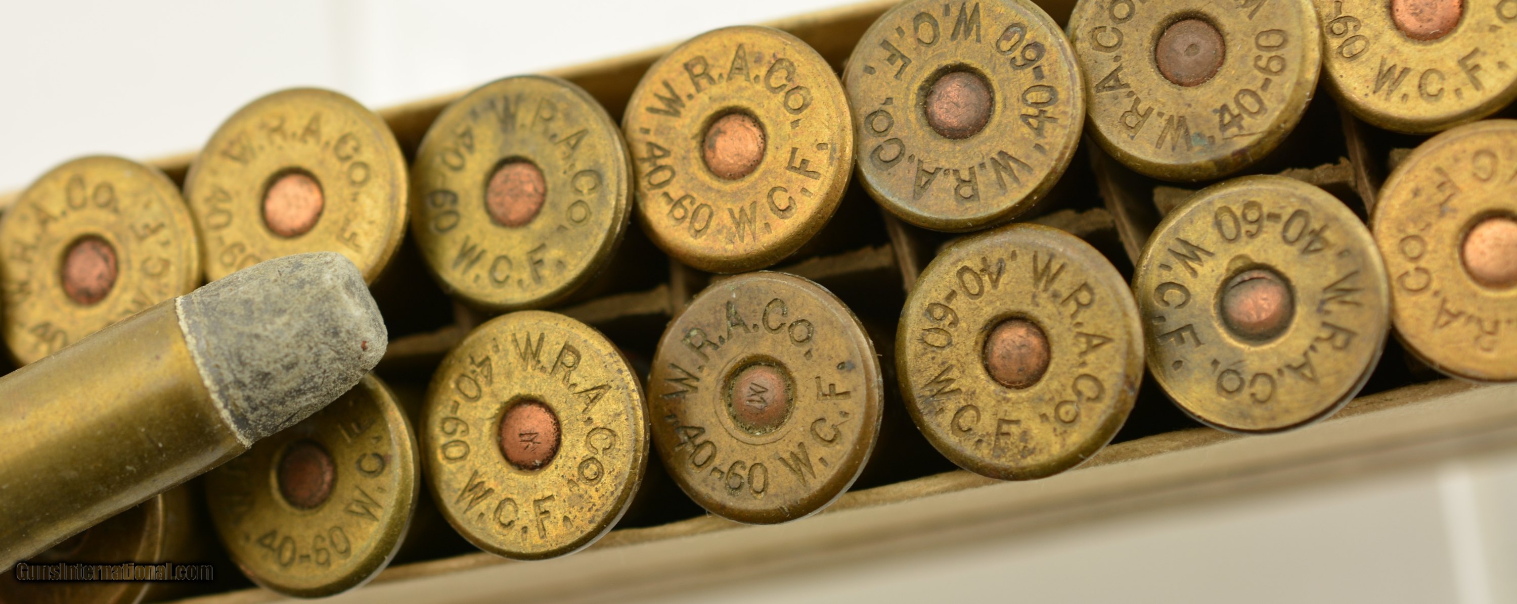 Colorful Full Box Winchester 40-60 Black Powder Ammo Full Box