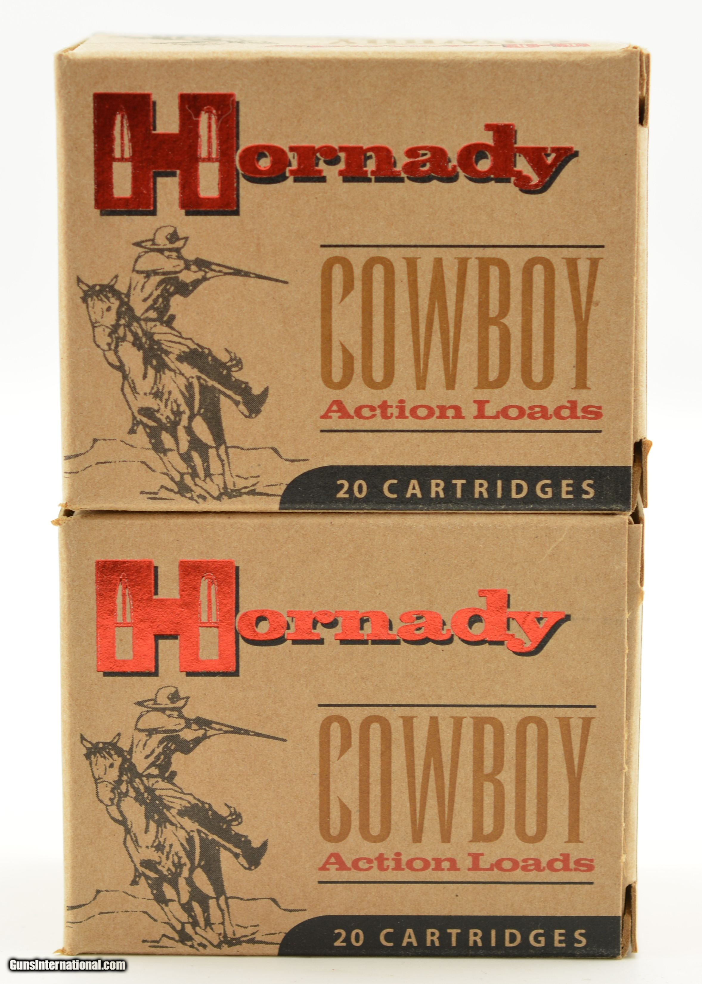 2 Boxes Hornady 45 Colt Ammunition 255 Grain Cowboy 40 Rounds