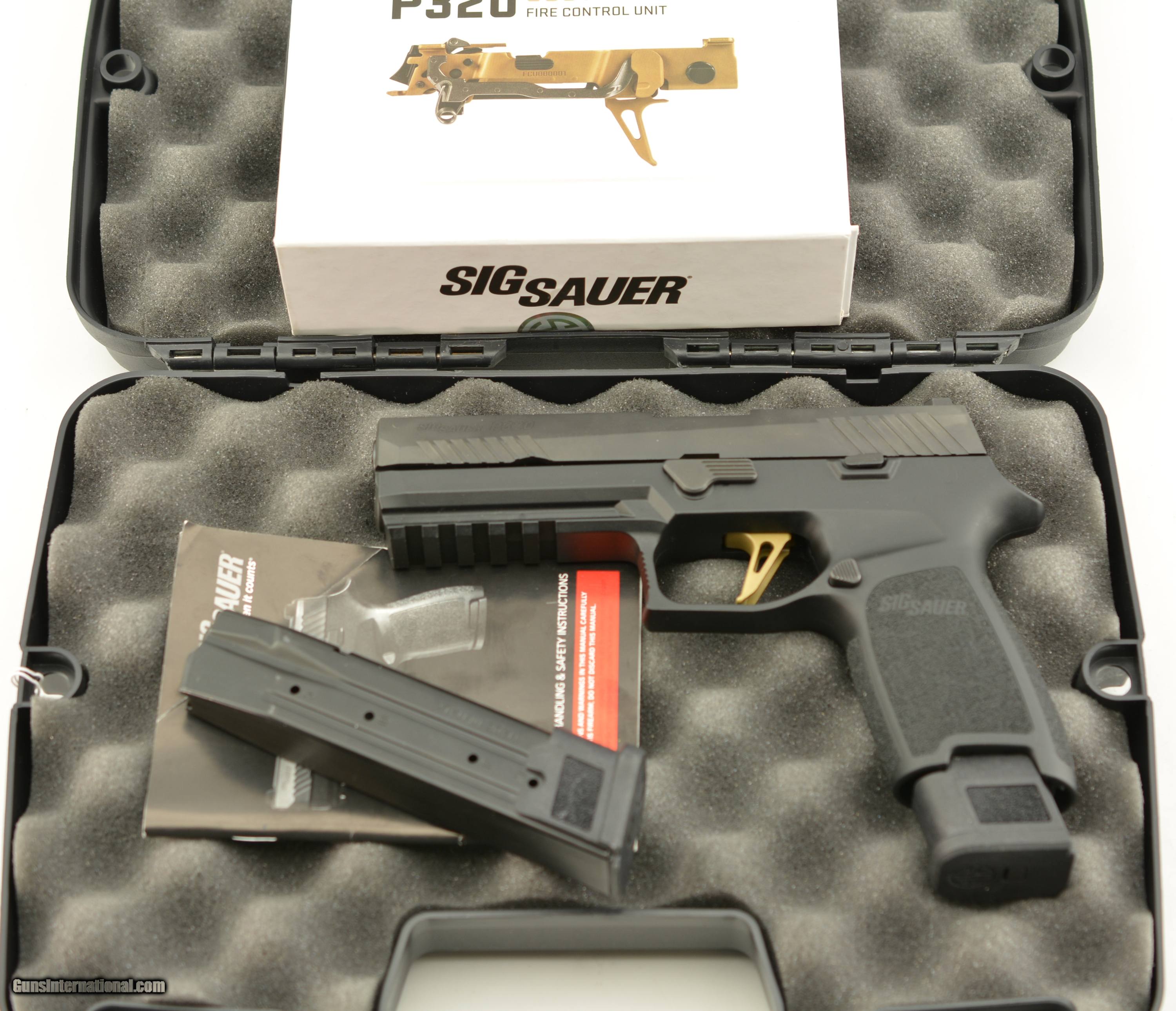 Sig P320 Full Size Pistol 9mm Custom Works Fire Control Unit FCU 21 Rd ...