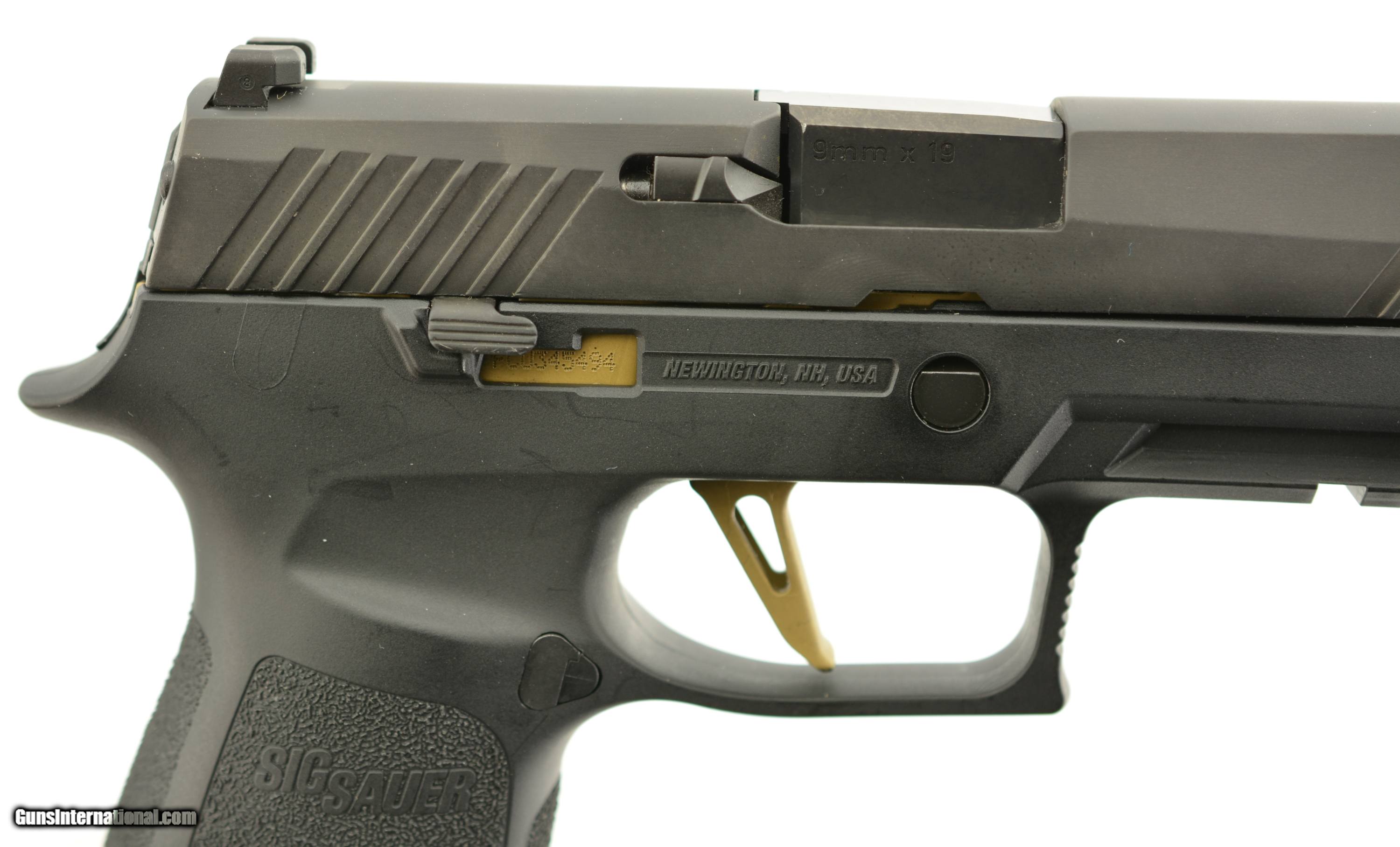 Sig P320 Full Size Pistol 9mm Custom Works Fire Control Unit FCU 21 Rd