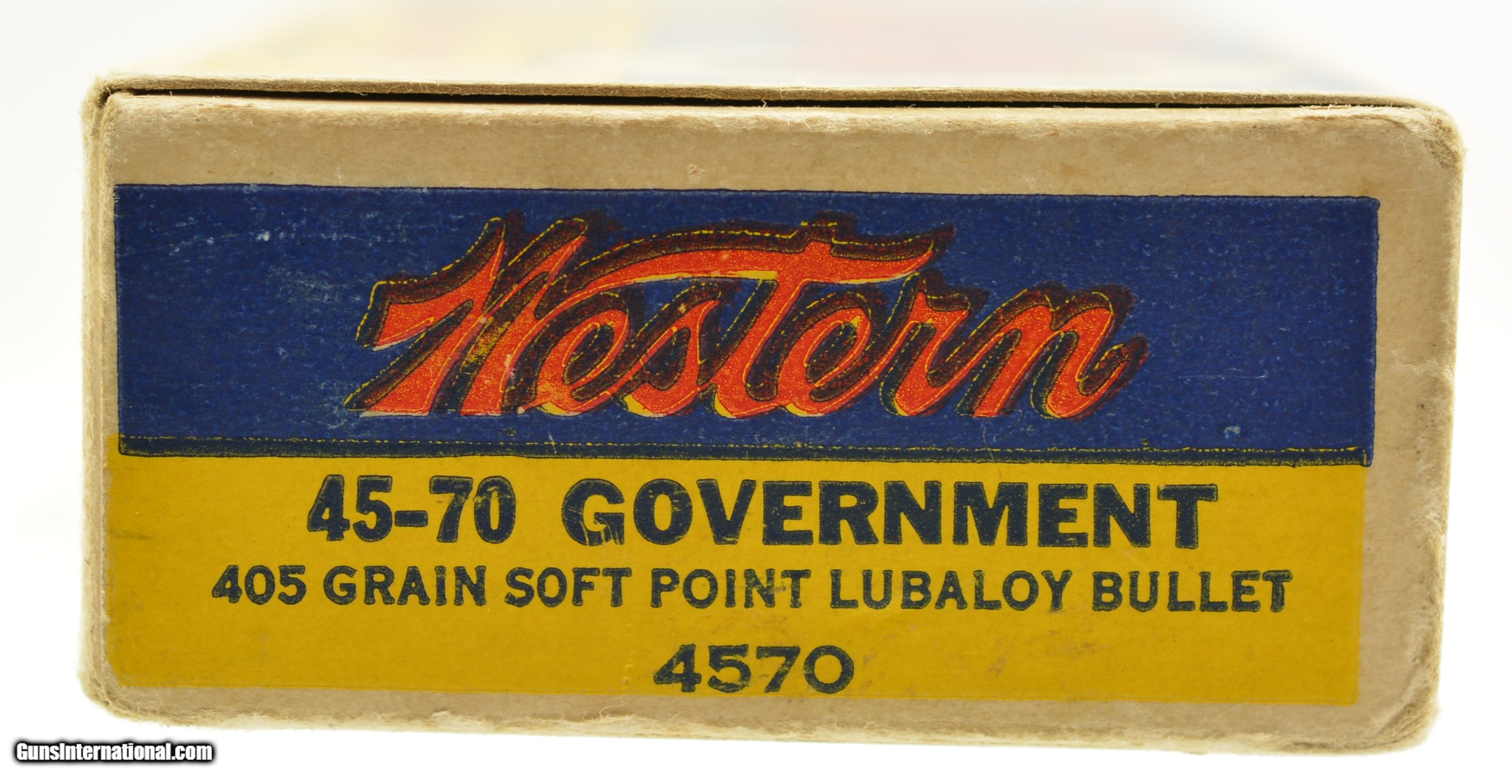 Colorful Full Box Western 'Bullseye' 45-70 Ammo 405 Grain Soft Point