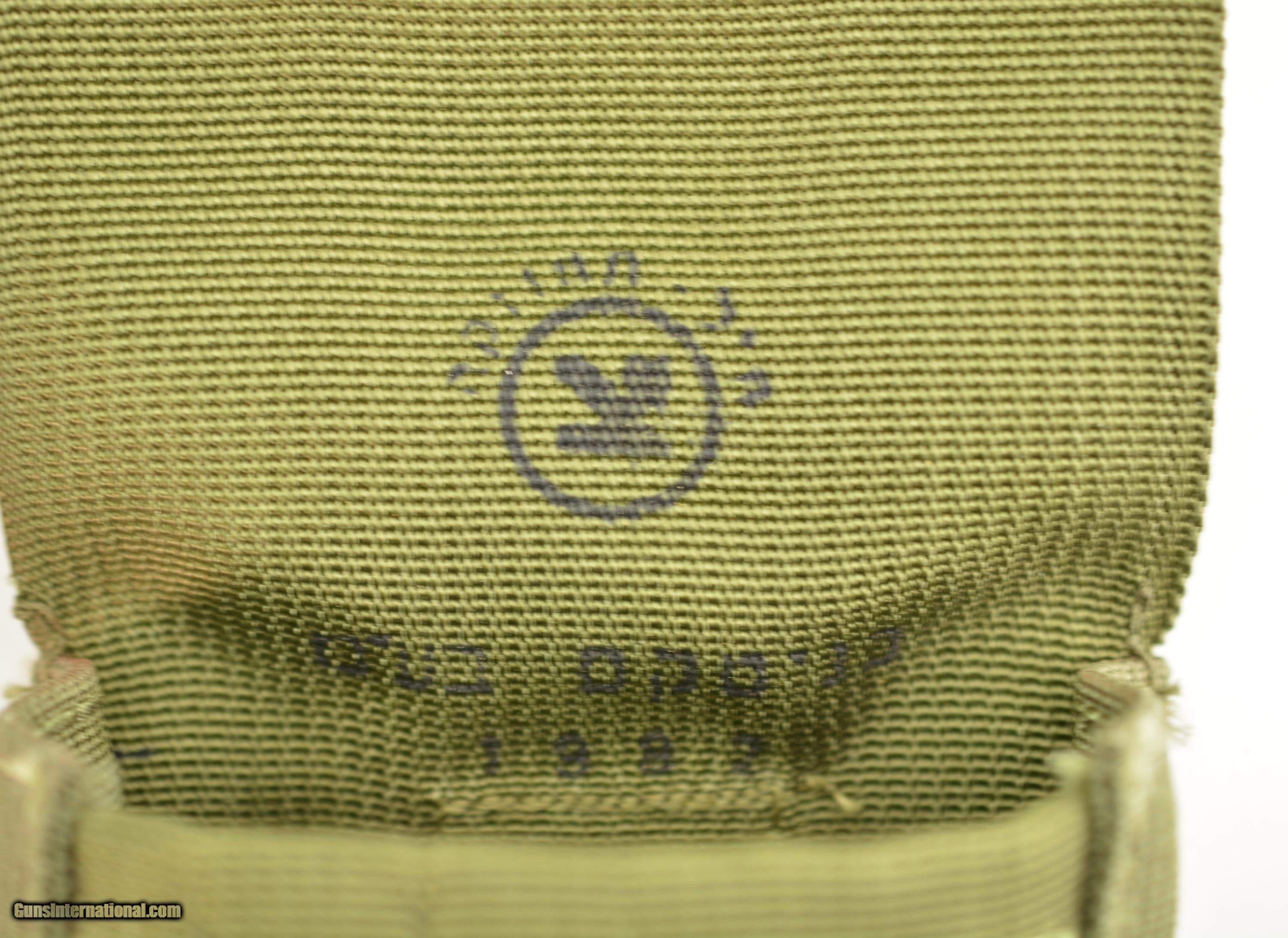 Vintage Israeli IDF Military Compass with Service Pouch