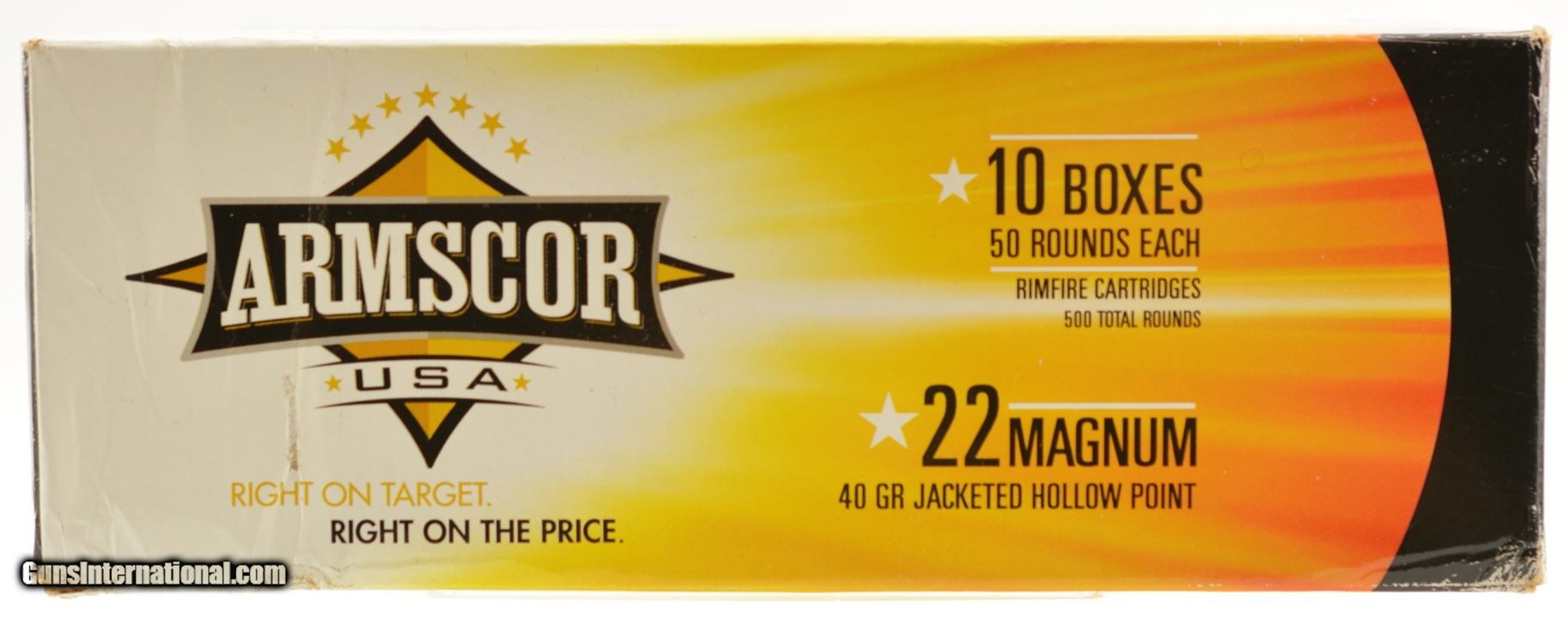 Armscor .22 WMR 40gr JHP Ammo 500 Rdns