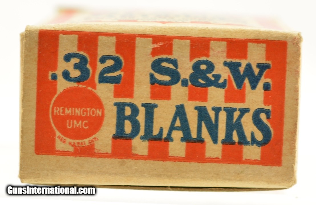 Colorful Full Remington UMC 32 S&W Blank Ammo Box 50 Rounds