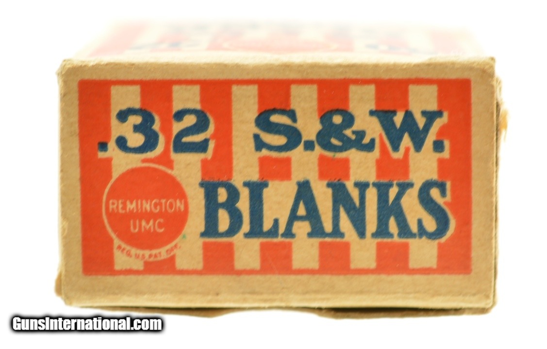 Colorful Full Remington UMC 32 S&W Blank Ammo Box 50 Rounds