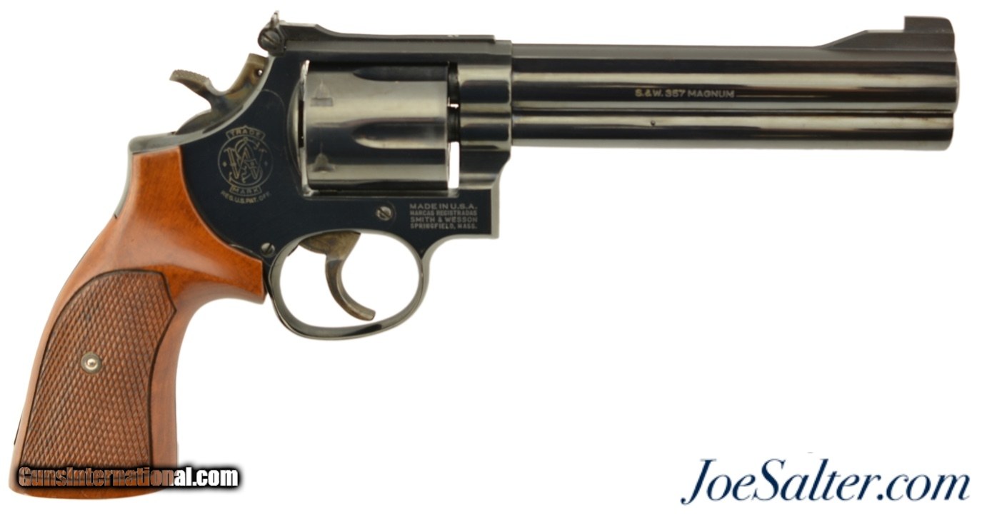 S&W Model 586 Revolver with Custom Target Grips 357 Magnum