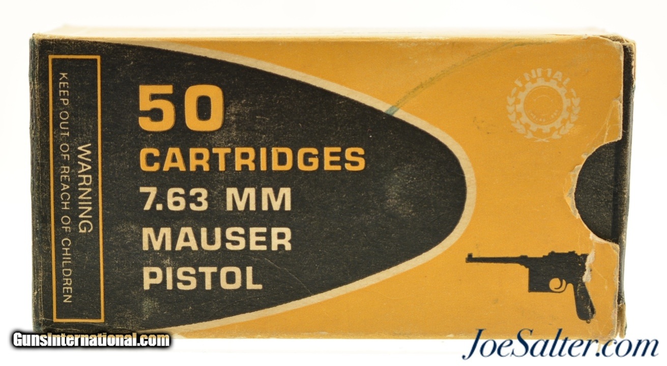 Vintage Century Arms Inc. 7.63 mm .30 Mauser Pistol Ammo 50 rounds