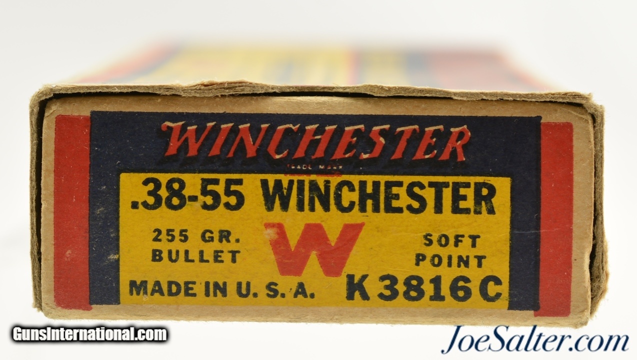 Very Nice Colorful "1939" Box Winchester 38-55 Ammunition