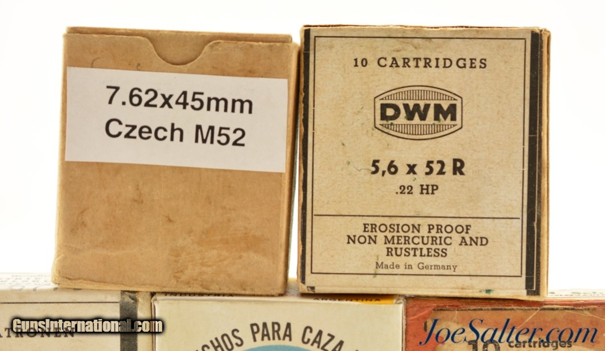 Lot of Vintage European Cartridges 85 Rounds 6.5x54, 6.5x57 and More