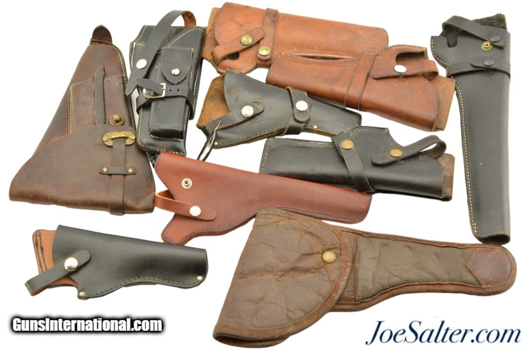 Lot of Assorted Leather Holsters 10 Pieces