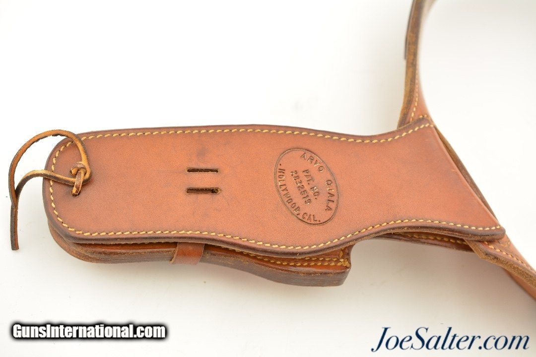 Vintage Arvo Ojala of Hollywood Fast Draw Leather Holsters Rig