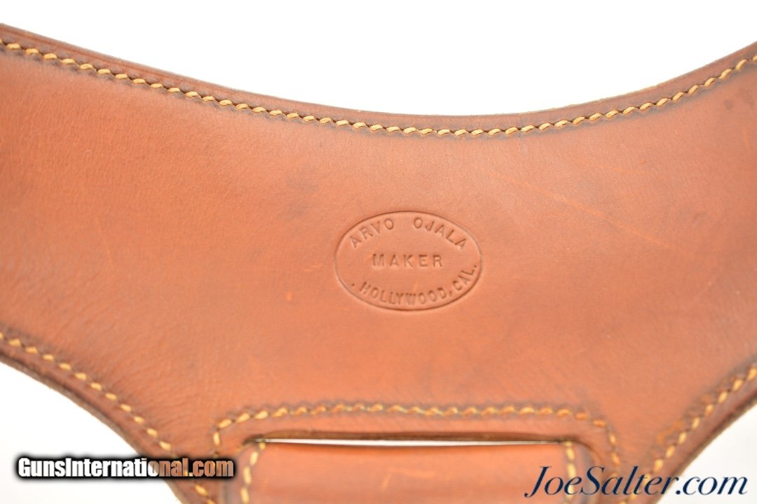 Vintage Arvo Ojala of Hollywood Fast Draw Leather Holsters Rig