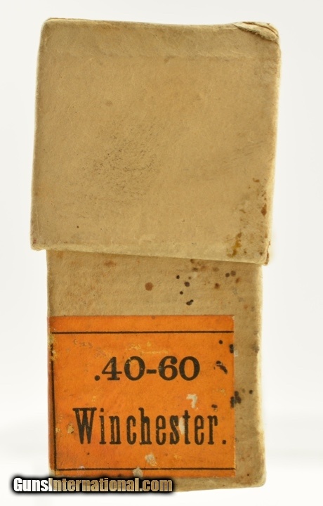 Excellent Early Winchester 1890's Full Square Corner Box 40-60 Central ...