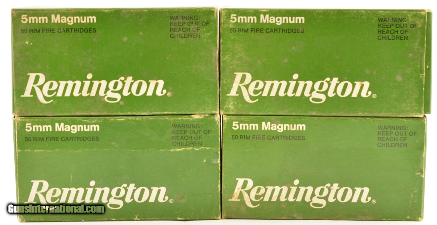 Remington 5mm Magnum 38 grain Power-Lokt HP Rimfire Ammo 178 rnds.