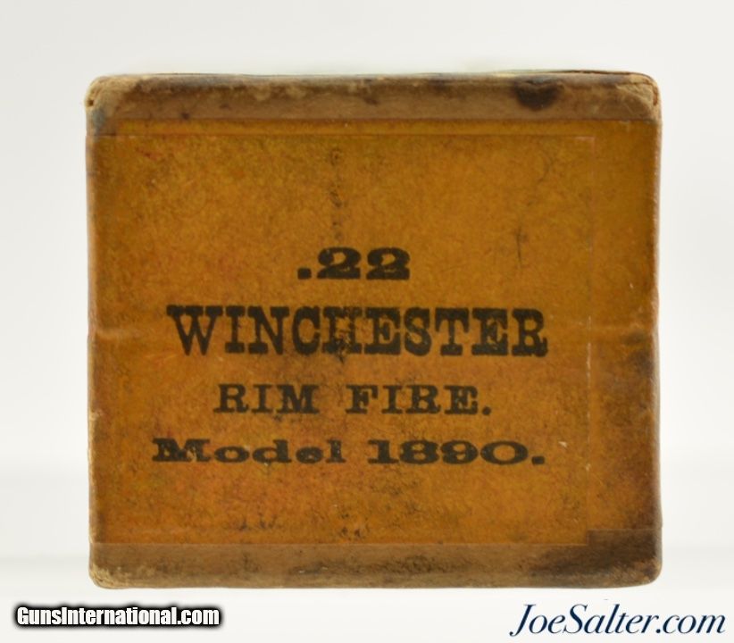 Sealed! Full Black Powder Box Winchester 22 WRF Ammo 50 Rounds Model 1890