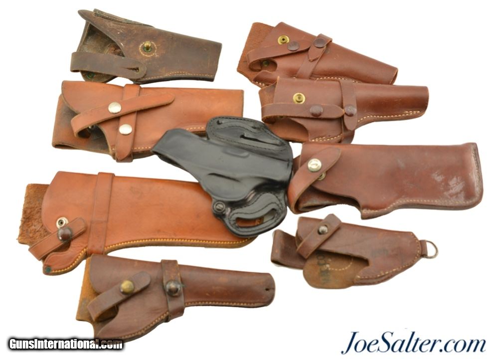 Lot of Assorted Leather Holsters 9 Pieces