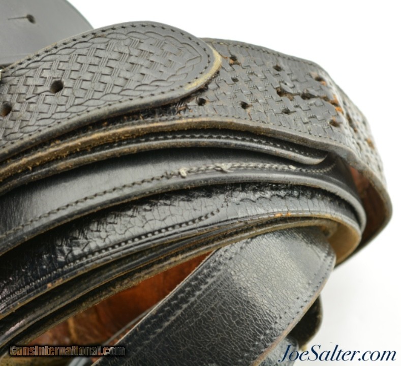 Lot of 5 Vintage Police Leather Duty Gun Belts