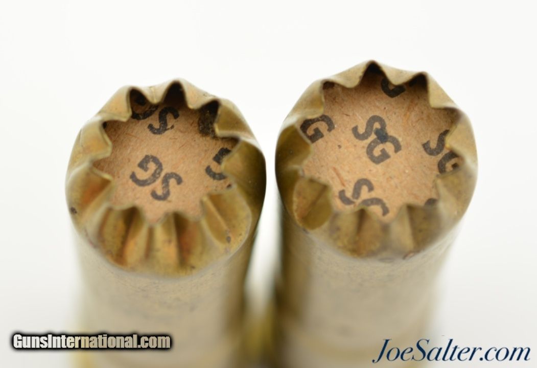 Greener Police Gun Brass Hull Ammunition 2 Rounds 1952 Date