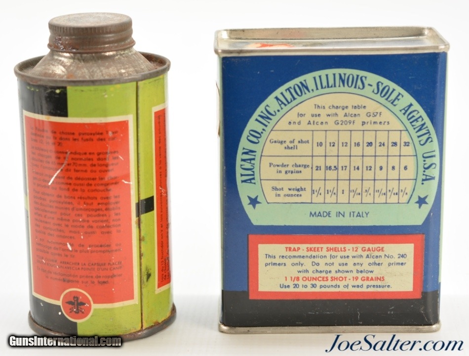 Lot of two Vintage Powder Tins