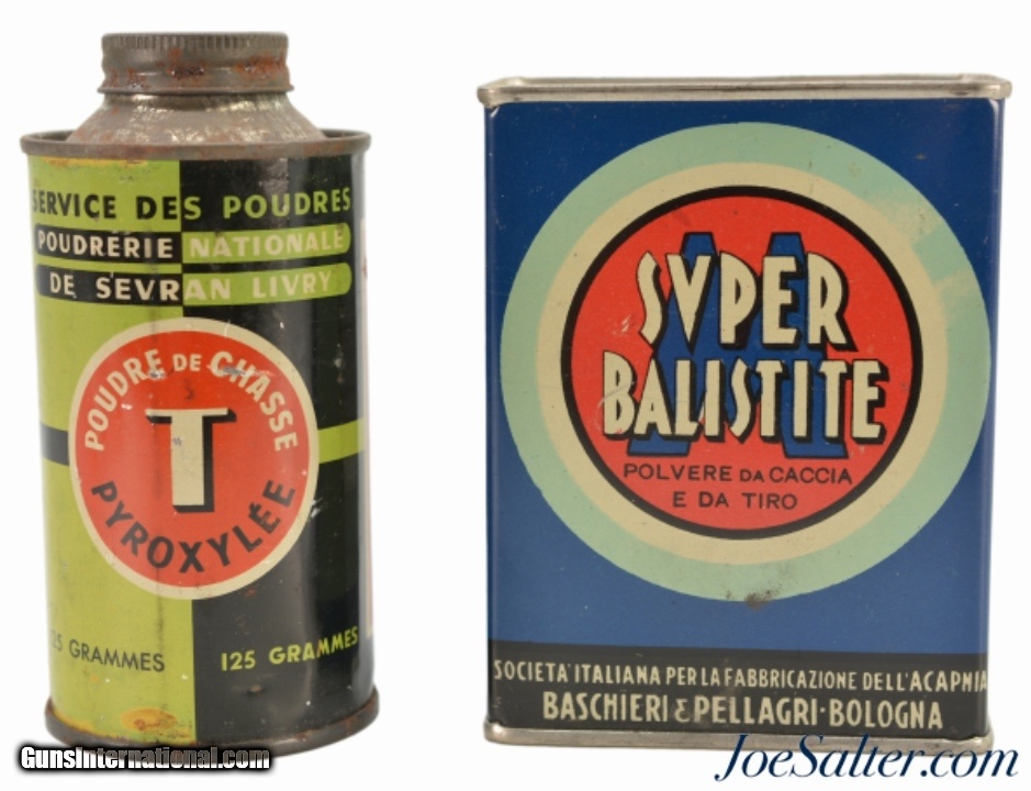 Lot of two Vintage Powder Tins