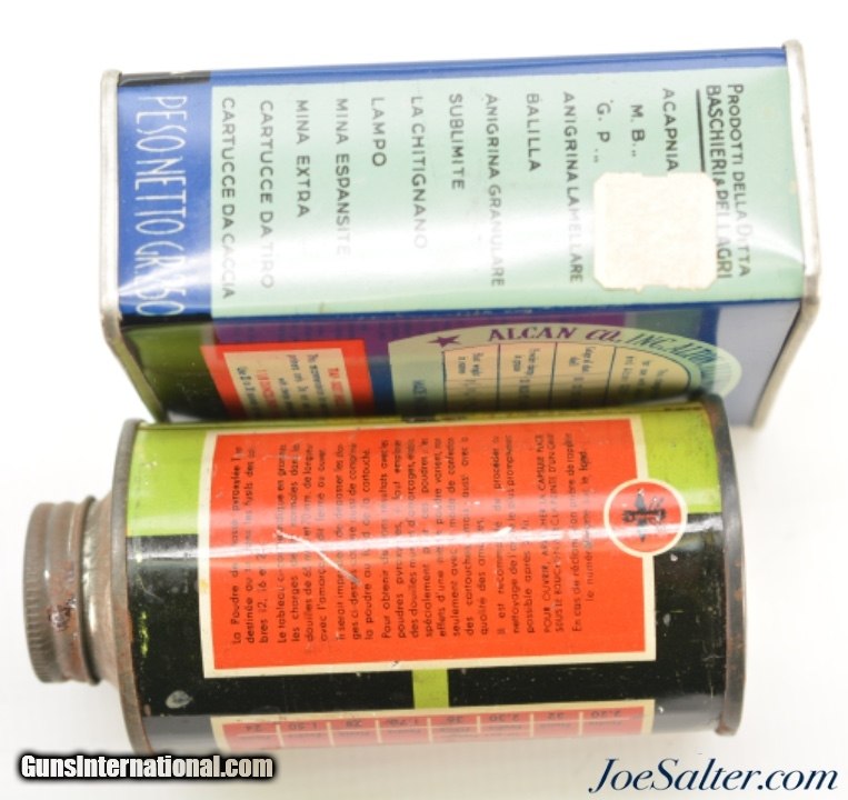 Lot of two Vintage Powder Tins