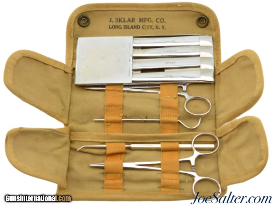 WWII Medic USN Marine Corpsman Pocket Case Field Surgery Kit