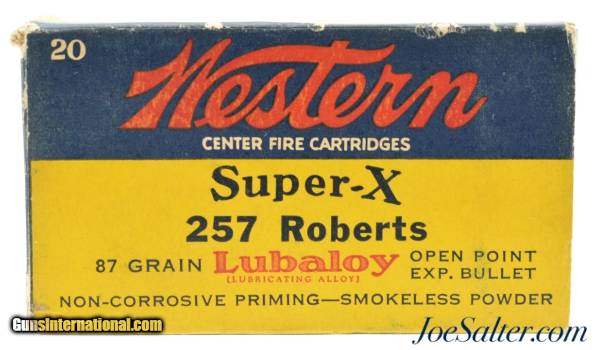 Mixed Bullet Type 1930's Western 257 Roberts Ammo for sale