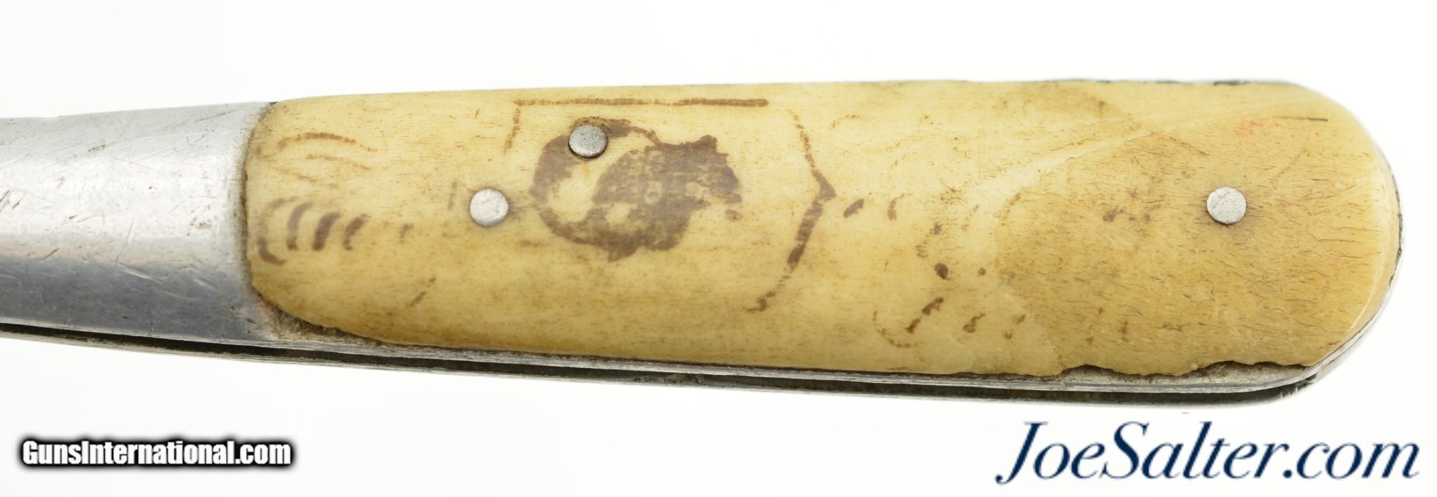 Interesting Antique Corsican French Vendetta Folding Knife